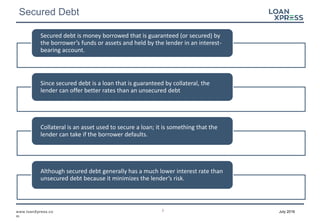 Types of Loans | PPTX