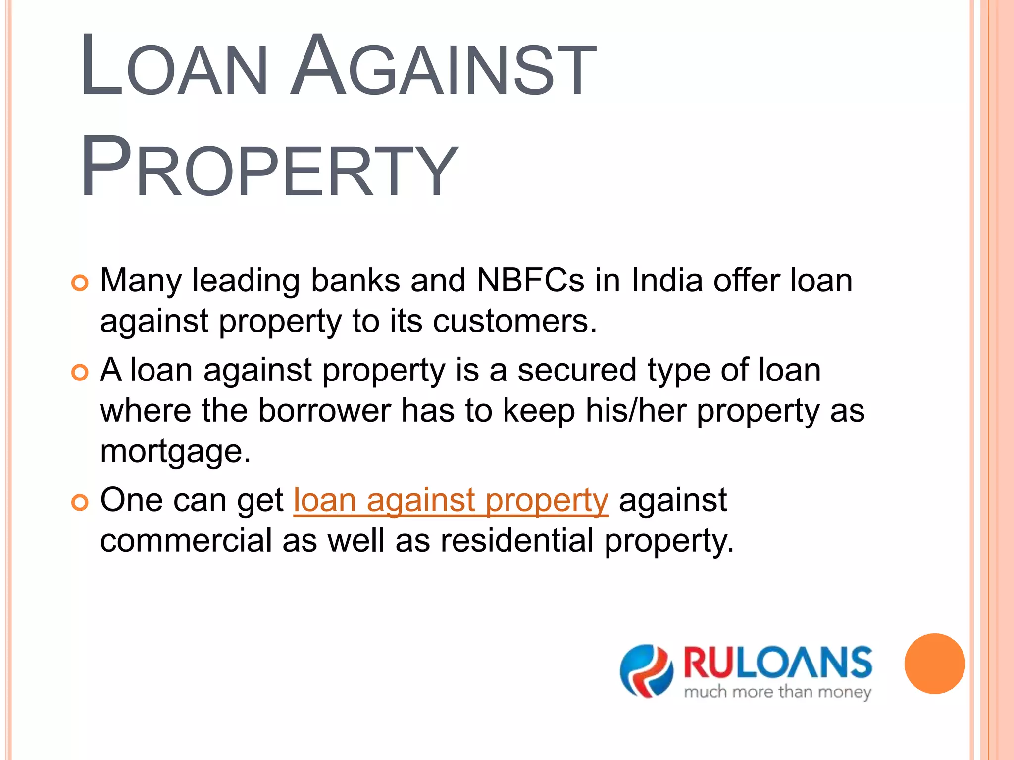 Types of loans - Ruloans | PPTX