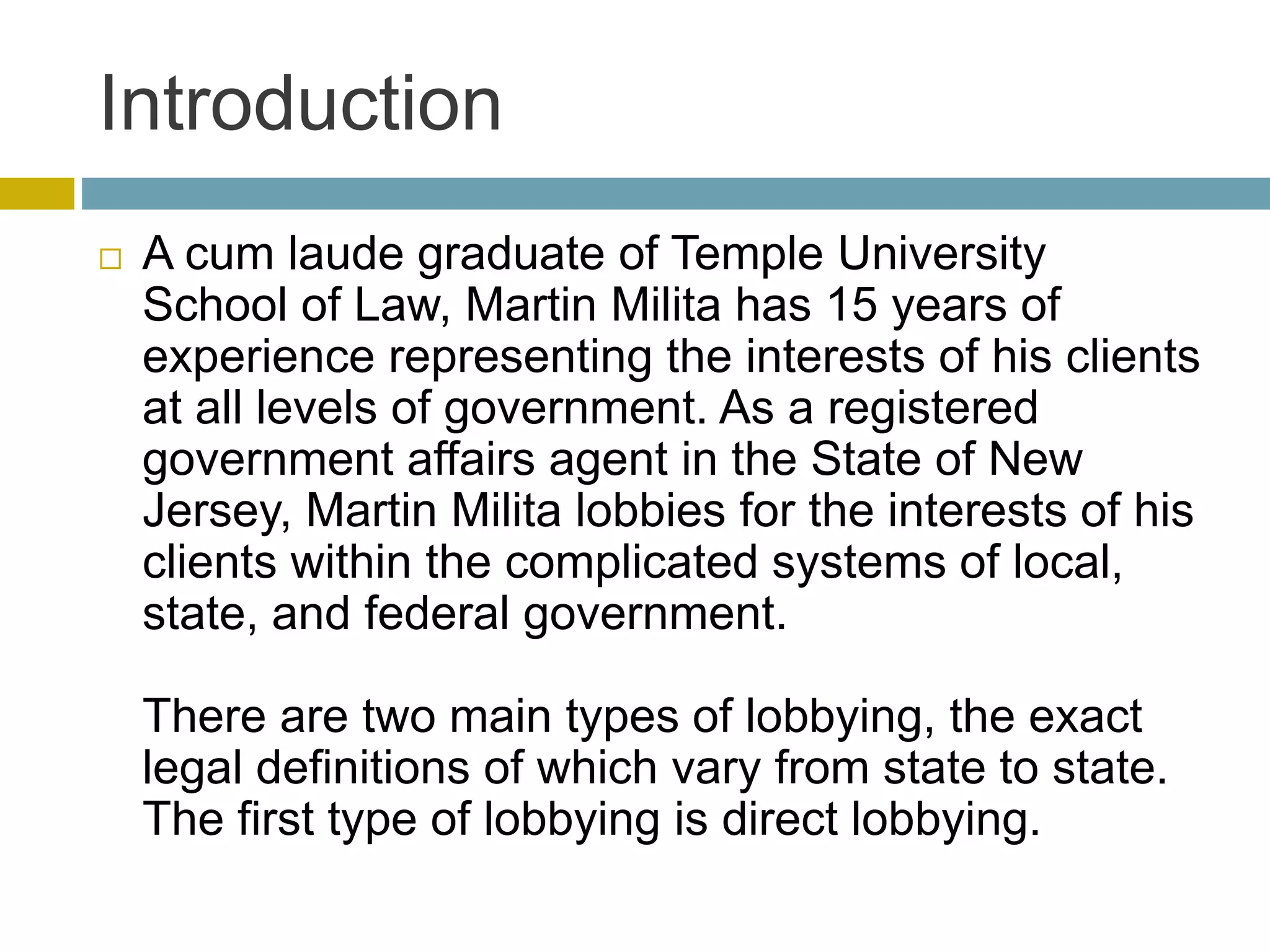 Types of Lobbying, Explained | PPTX | Politics