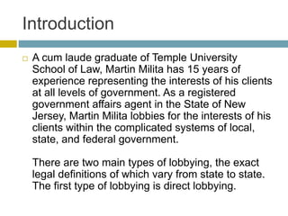 Types of Lobbying, Explained | PPTX