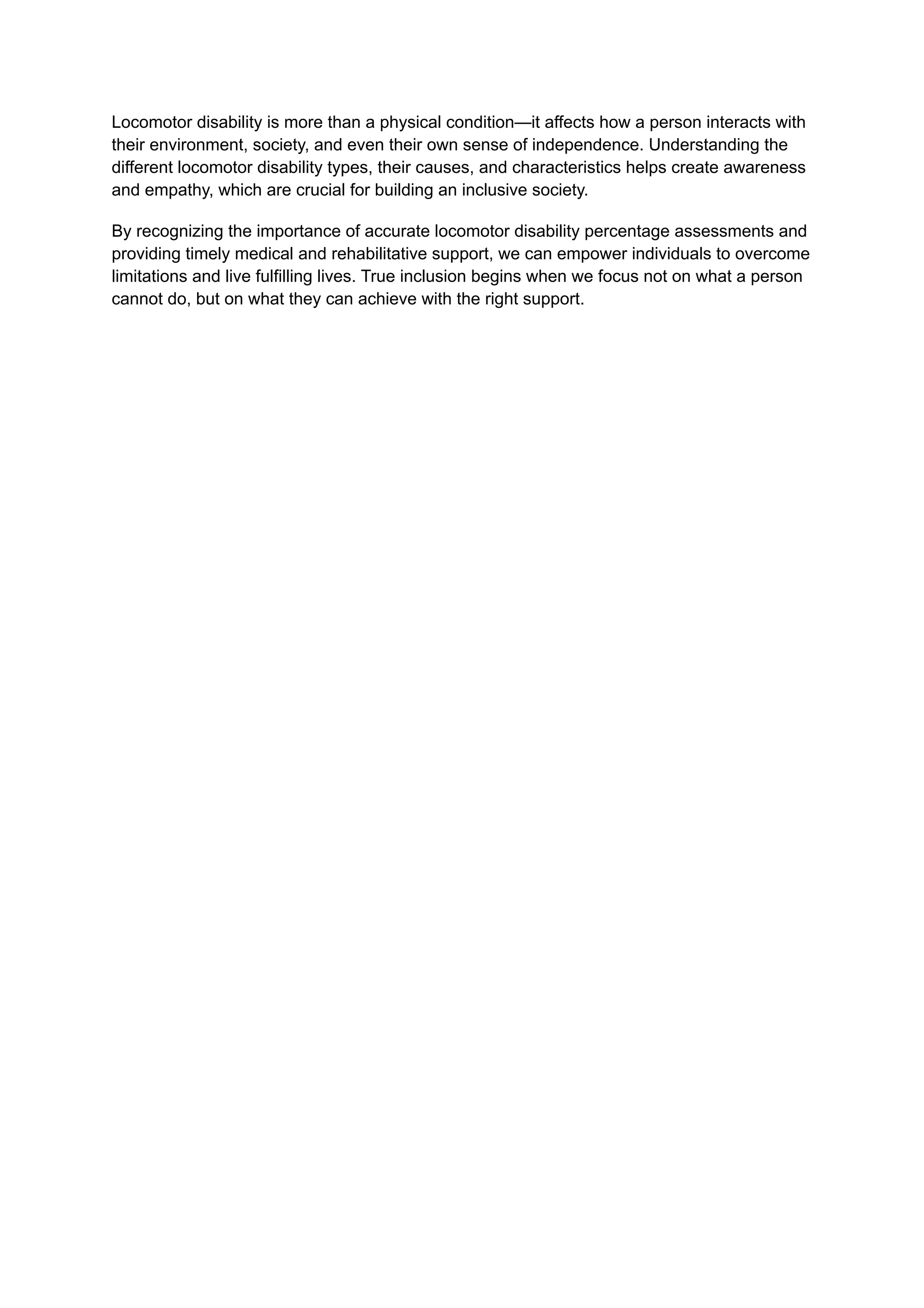 Types of Locomotor Disability and Their Characteristics _ Nurturers ...