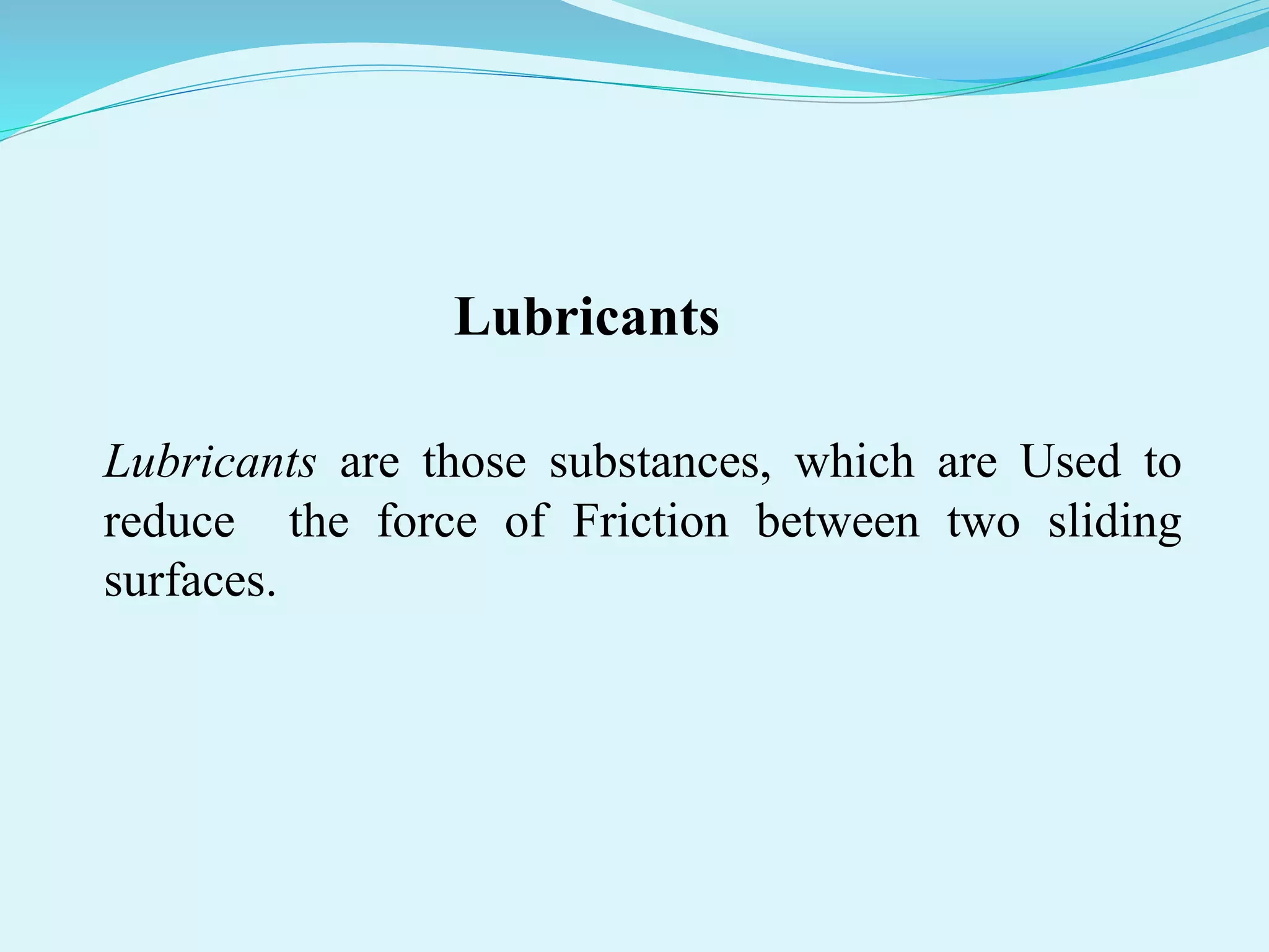 Types of lubricants | PDF