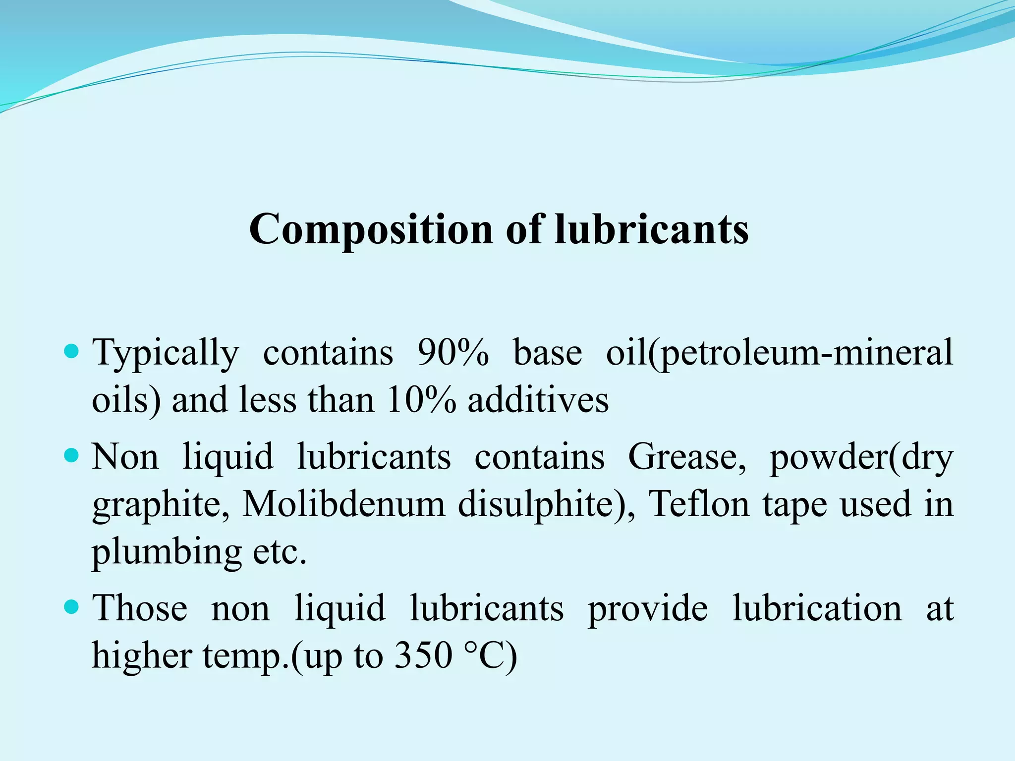 Types of lubricants | PDF