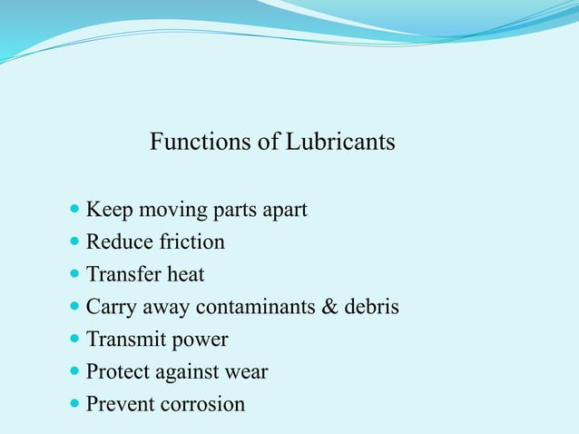 Types of lubricants | PDF | Chemistry | Science