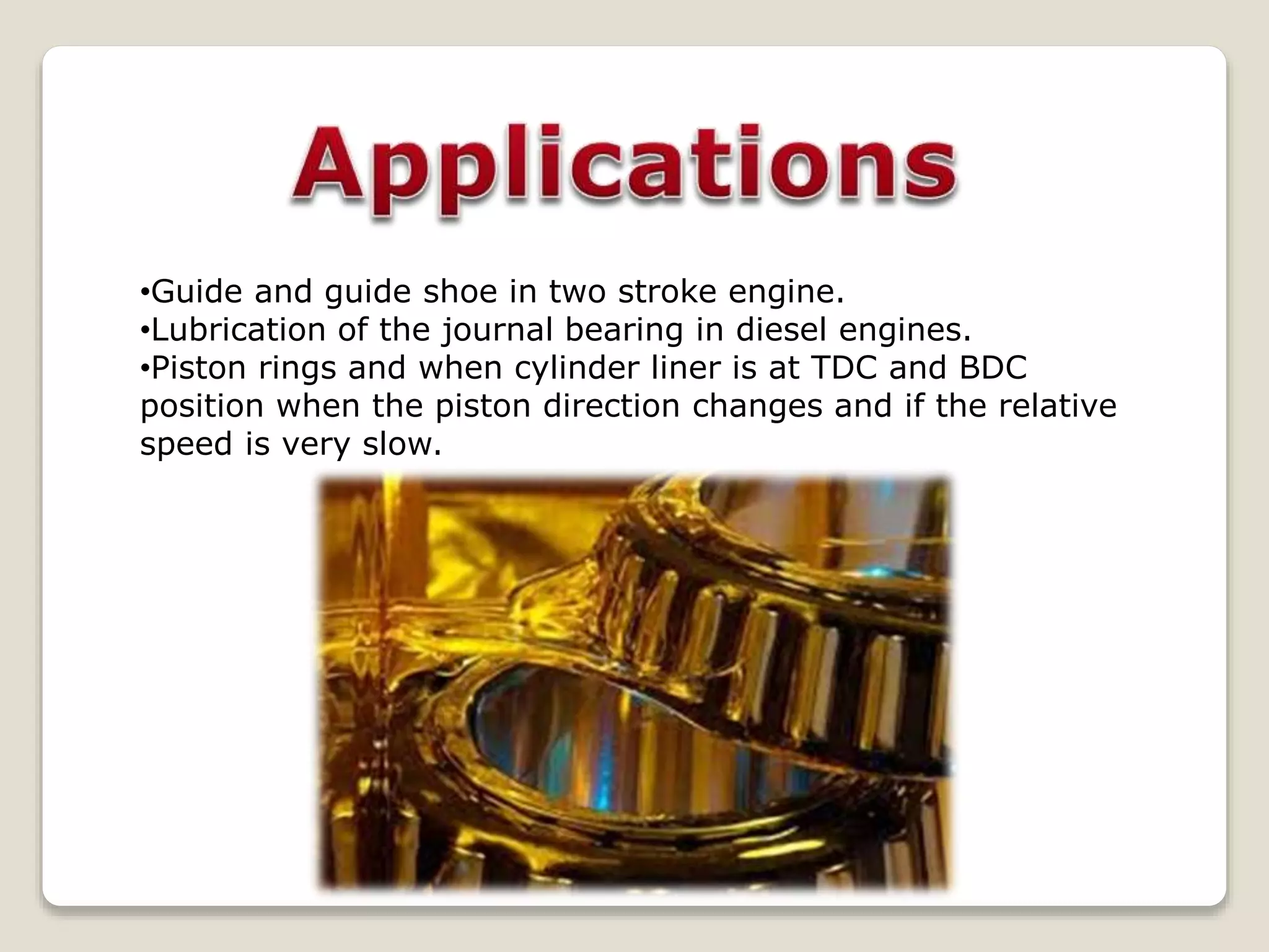 Types of Lubrication Used in I.C. Engines | PPTX