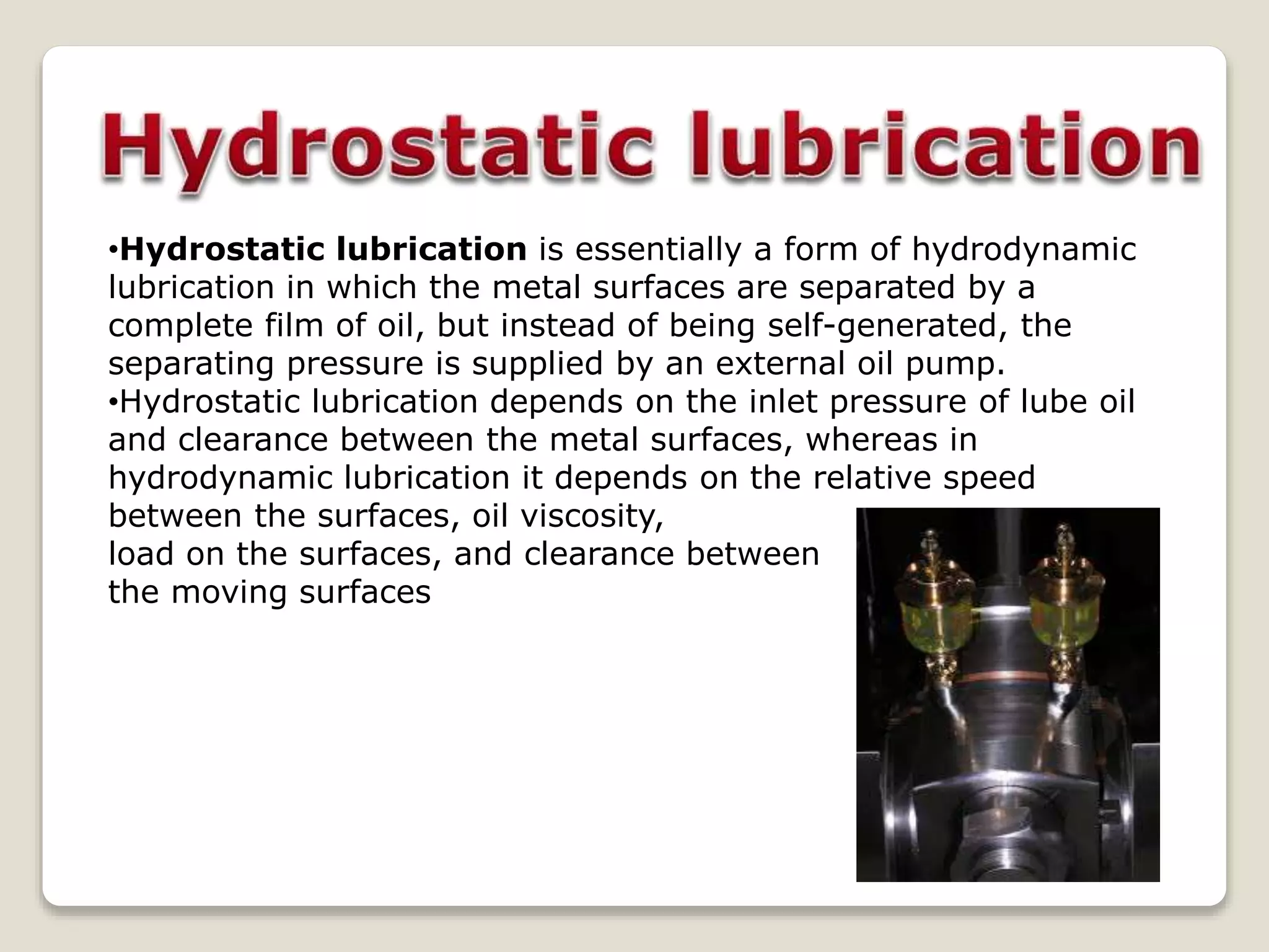 Types of Lubrication Used in I.C. Engines | PPTX