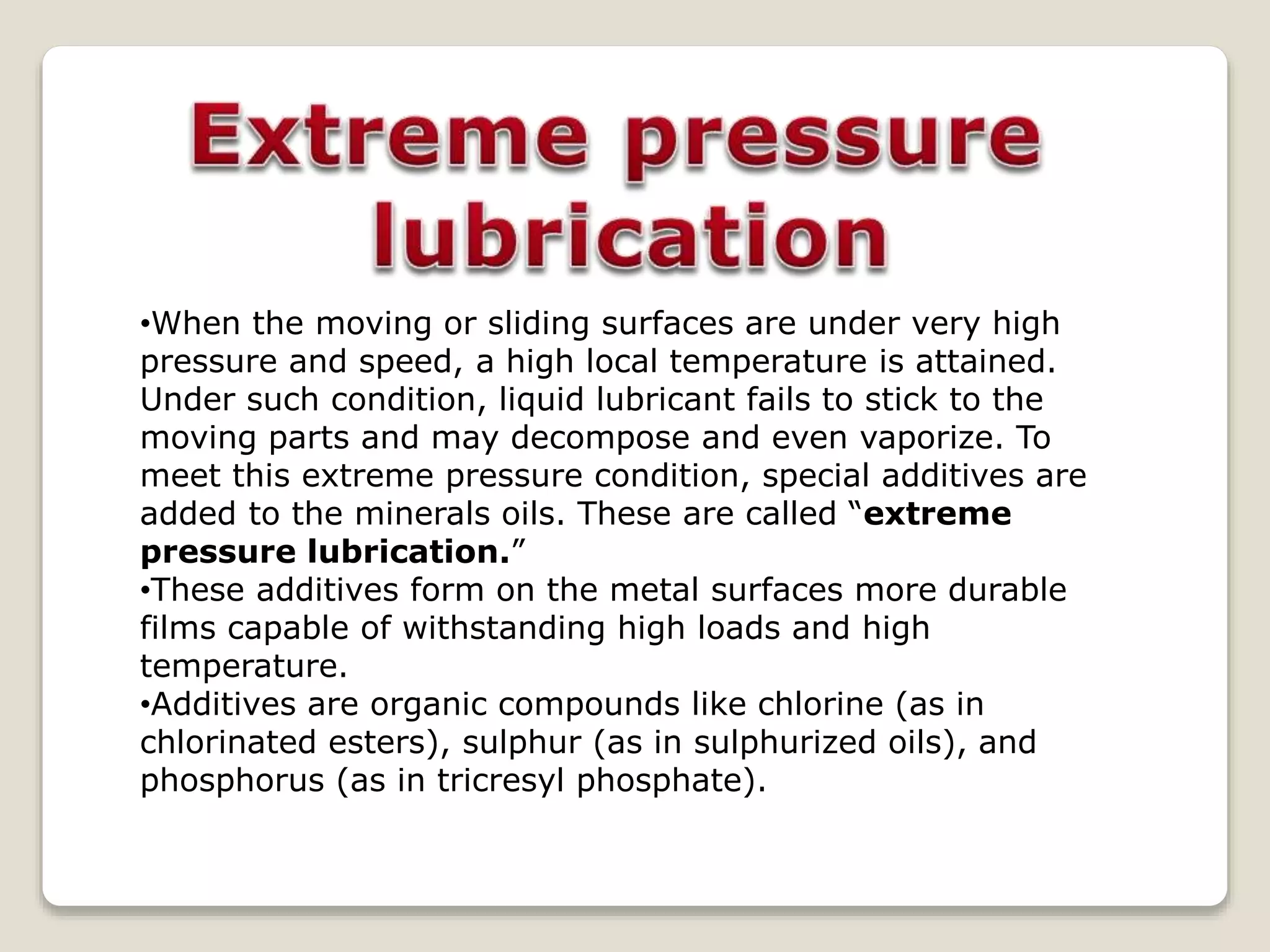 Types of Lubrication Used in I.C. Engines | PPTX
