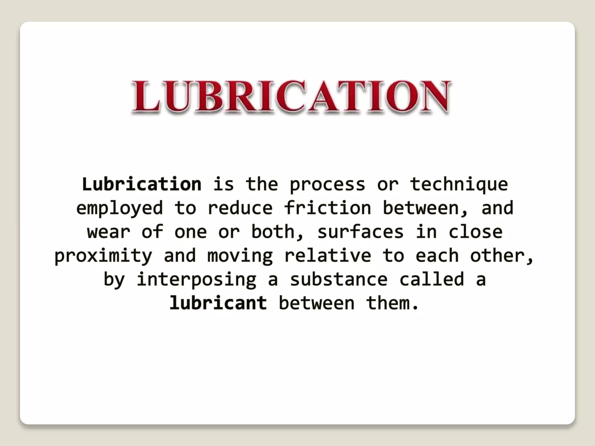 Types of Lubrication Used in I.C. Engines | PPTX