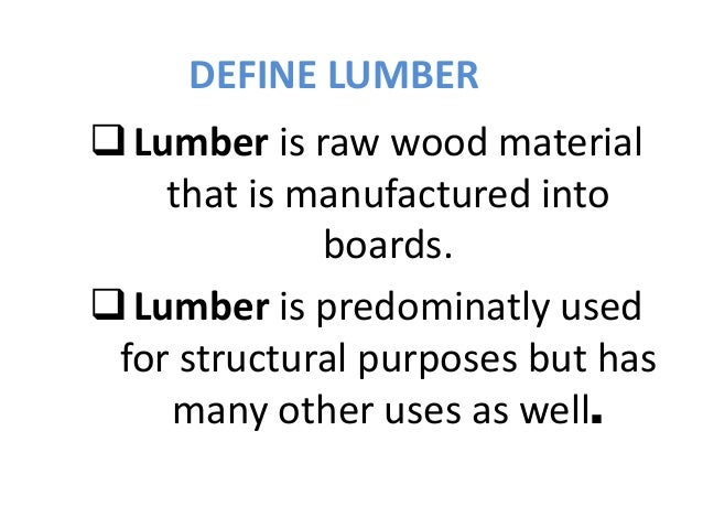 Different Types Of Lumber