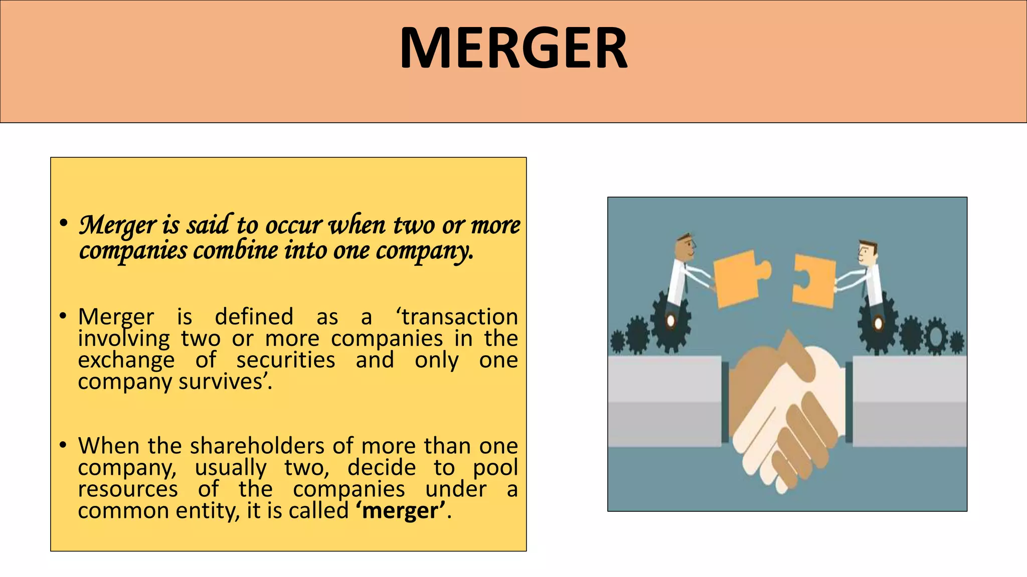 Types of mergers and acquisitions | PPTX