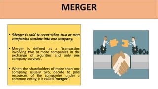 Types of mergers and acquisitions | PPTX