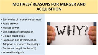 Types of mergers and acquisitions | PPTX