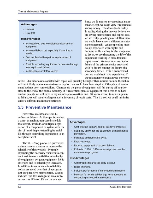 Types of maintenance | PDF | Business | Business and Finance