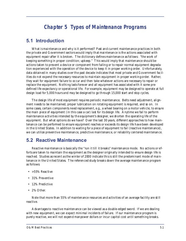 Types Of Maintenance types-of-maintenance