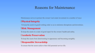 Types of maintenance, maintenance in plant ,maintenance type | PPTX ...