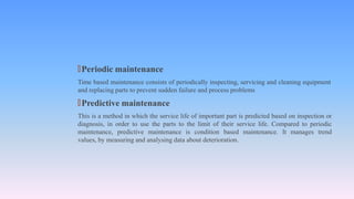 Types of maintenance, maintenance in plant ,maintenance type | PPTX
