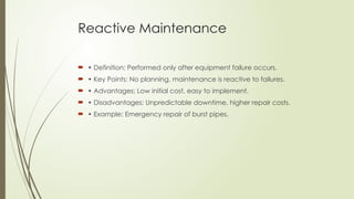 PRESENT Types of Maintenance Strategies.pptx