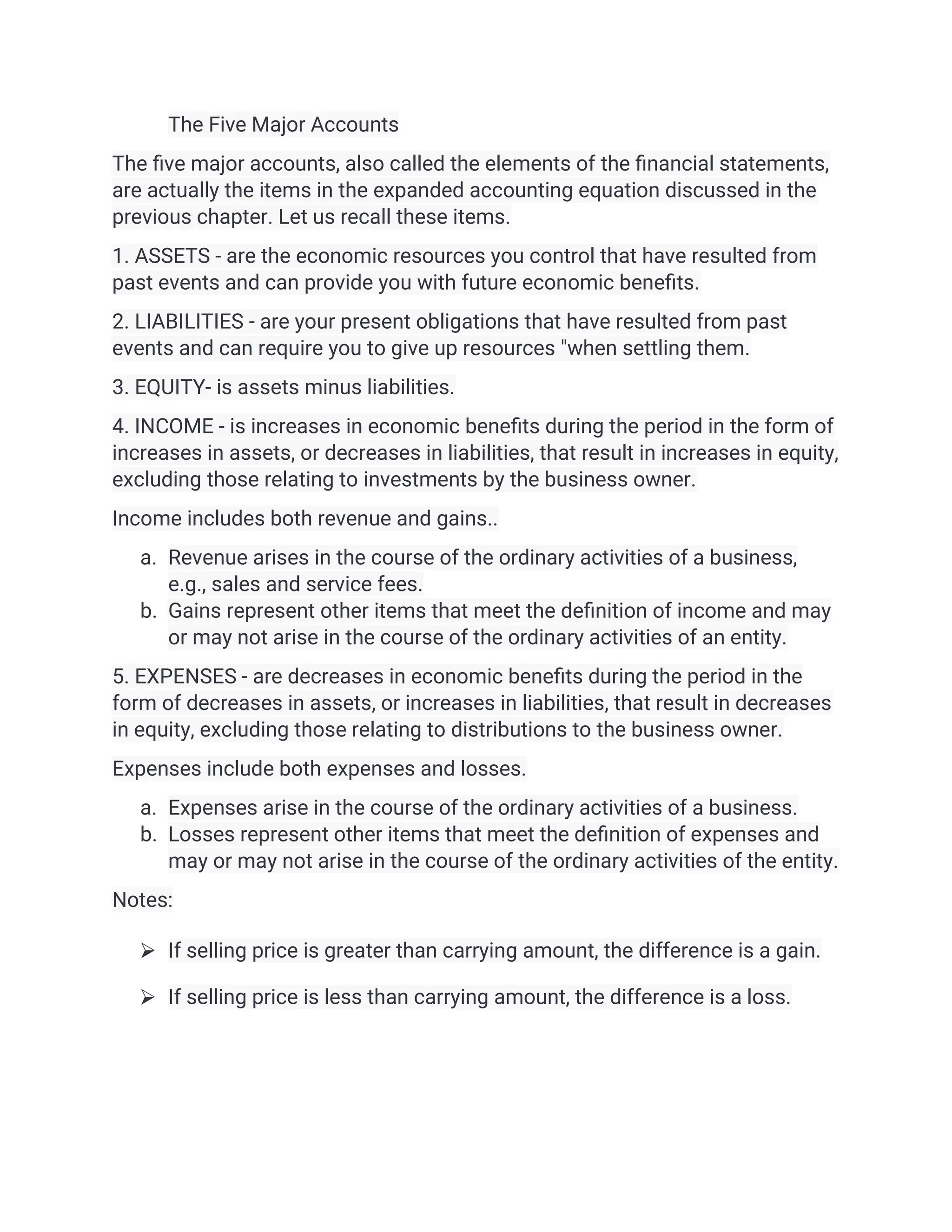 Types of Major Accounts HHHHHHHHHHHHHHHHHH | DOCX