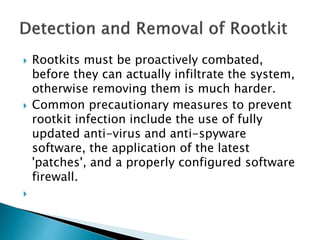 Types of malicious software and remedies | PPTX