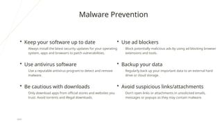 Types of Malwares, Information security. | PPT