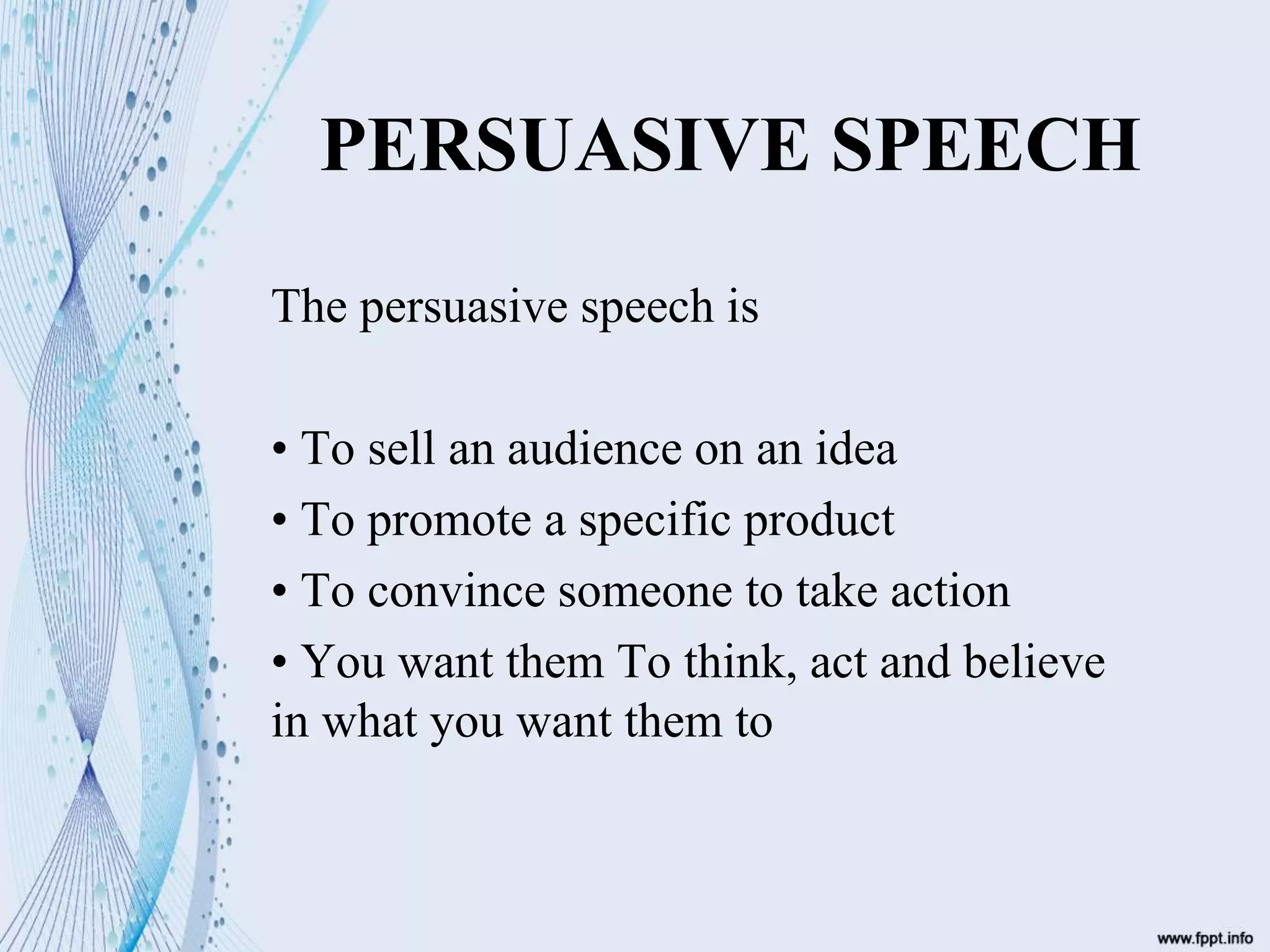 Types of managerial speeches | PPT