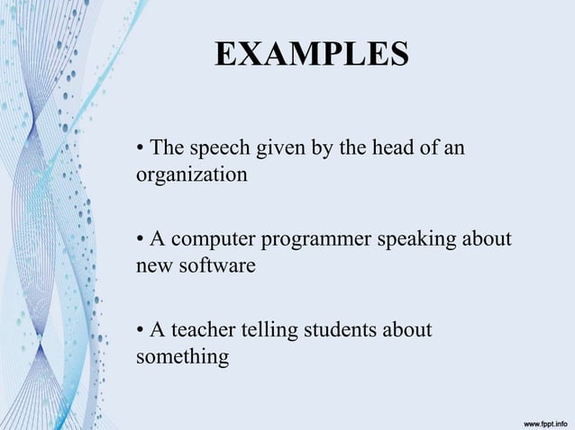 Types of managerial speeches | PPT