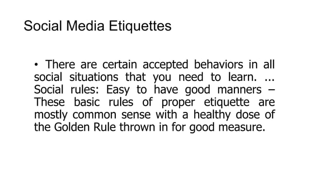 Types of manners and ettiqutes | PPTX