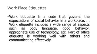 Types of manners and ettiqutes | PPTX