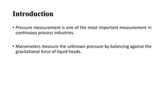 Types of manometers | PPTX
