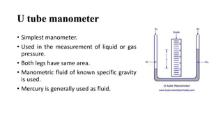 Types of manometers | PPTX