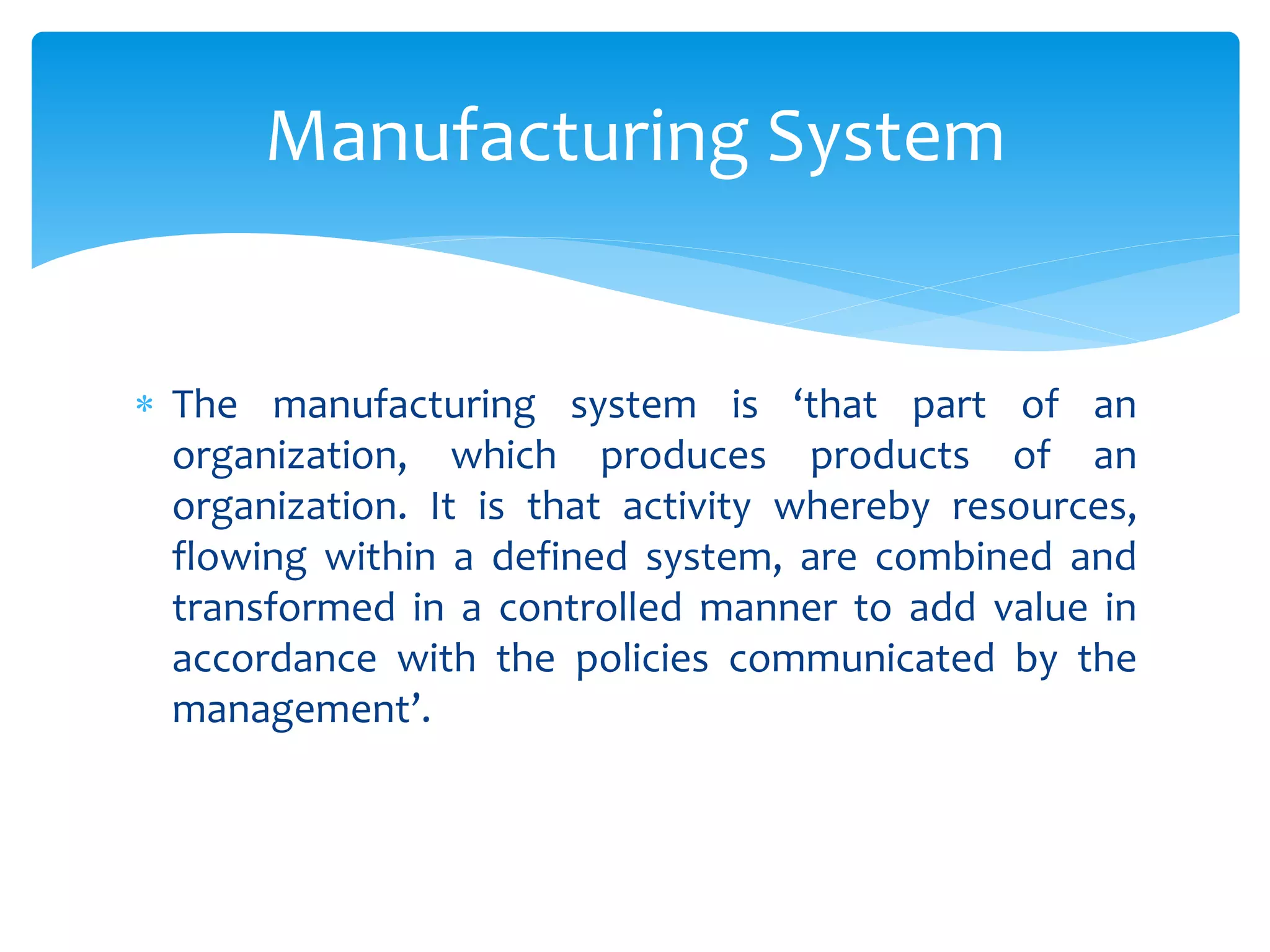 Types of manufacturing processes sumit verma MBA 2nd sem | PPT