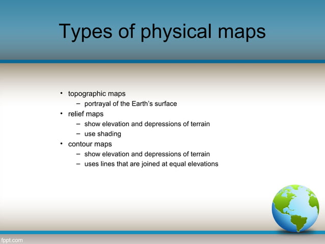 Types of maps | PPT | 3-D Graphics | Computer Software and Applications