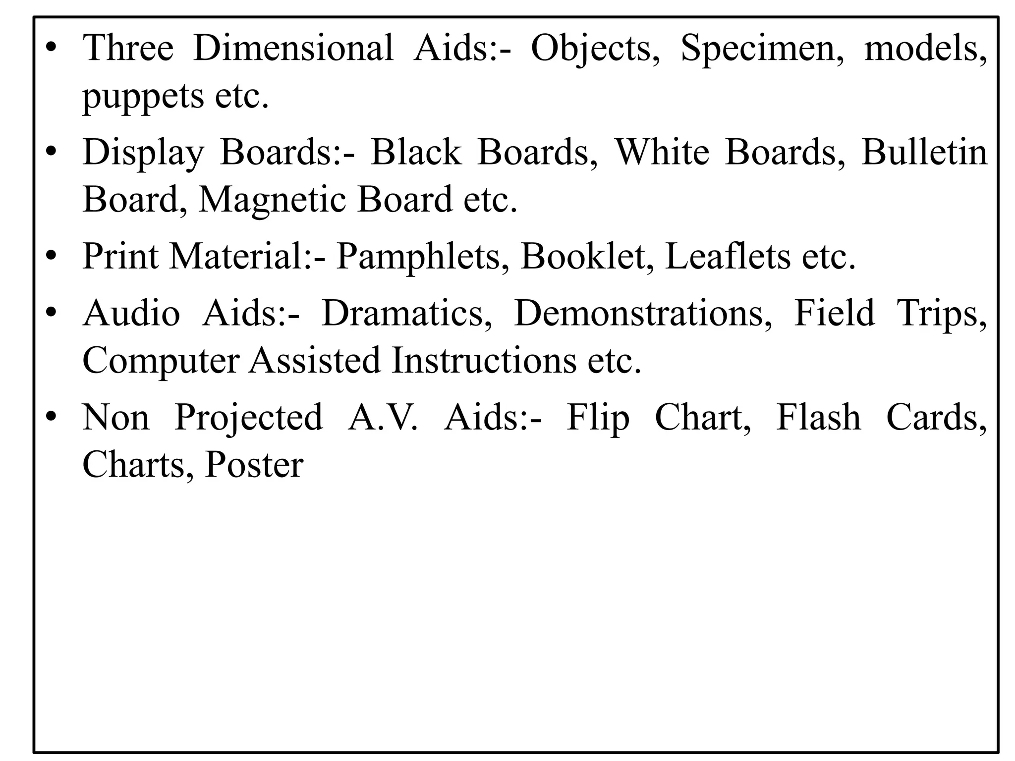 AUDIO VISUAL AIDS | PPTX