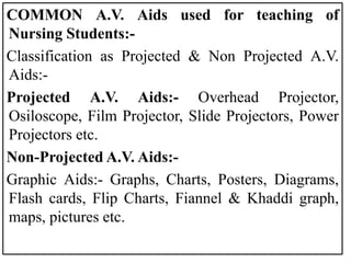 AUDIO VISUAL AIDS | PPTX