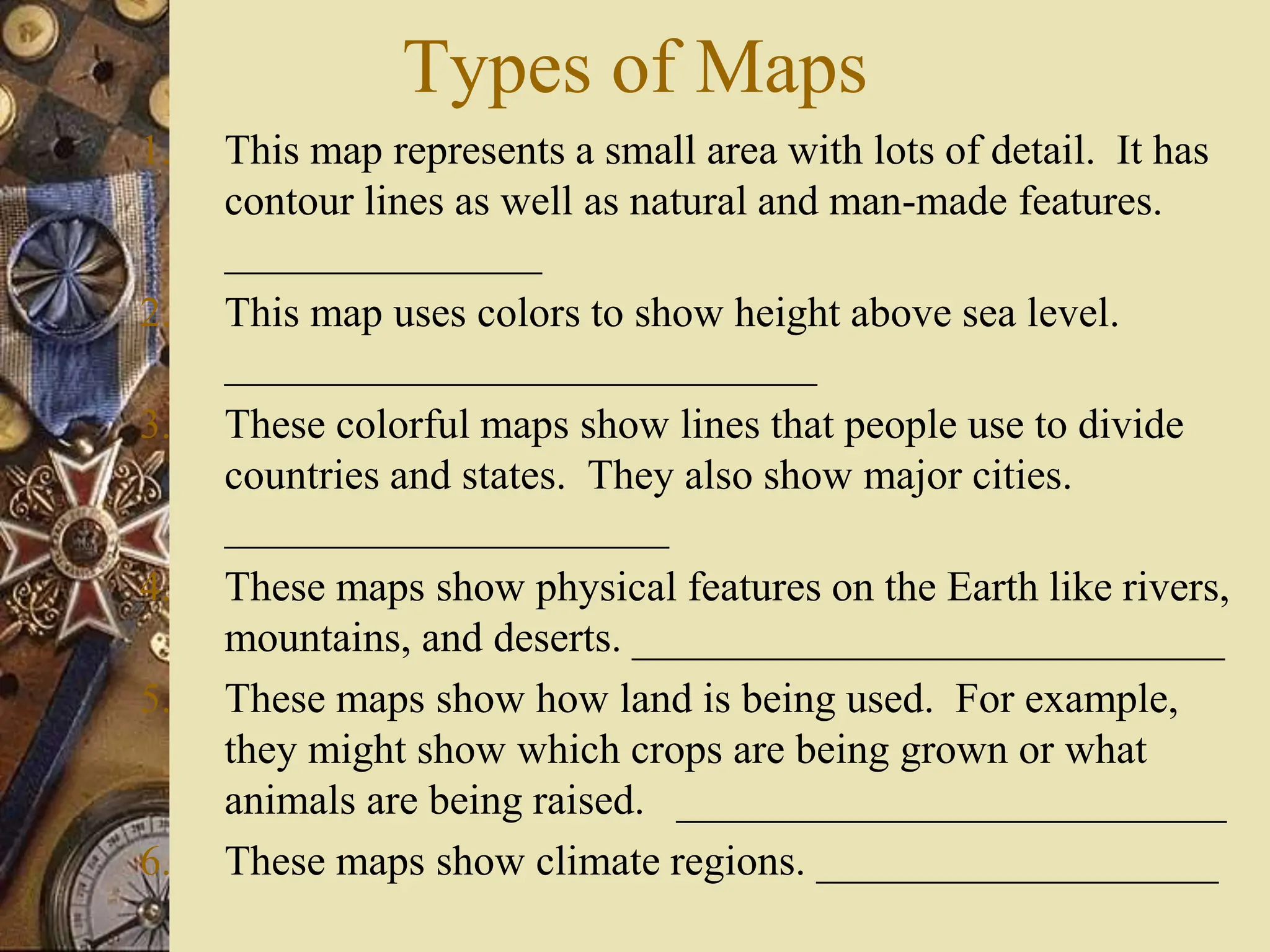 Types of Global Maps and geostrategic.ppt | Geography | Science