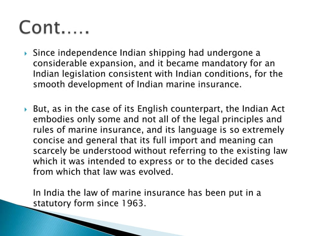 Types of marine insurance contracts | PPTX | Motor Insurance | Insurance