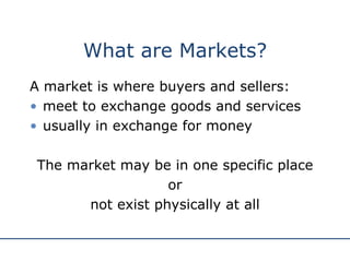 Types Of Market | PPT