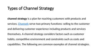 Types of Marketing channels of modern times | PPTX