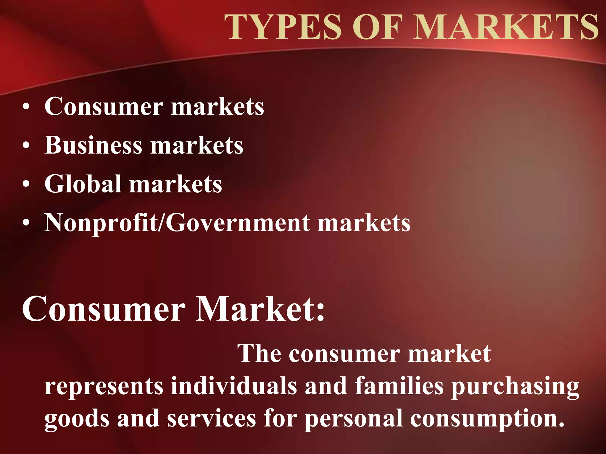 Types of markets | PPTX