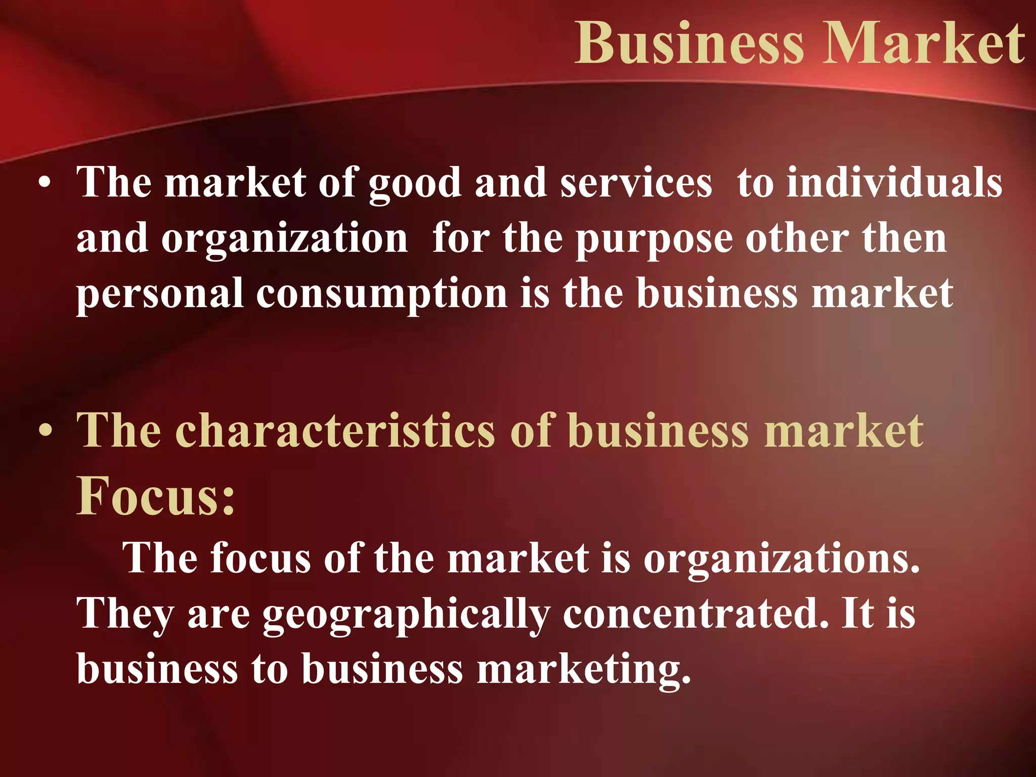 Types of markets | PPTX