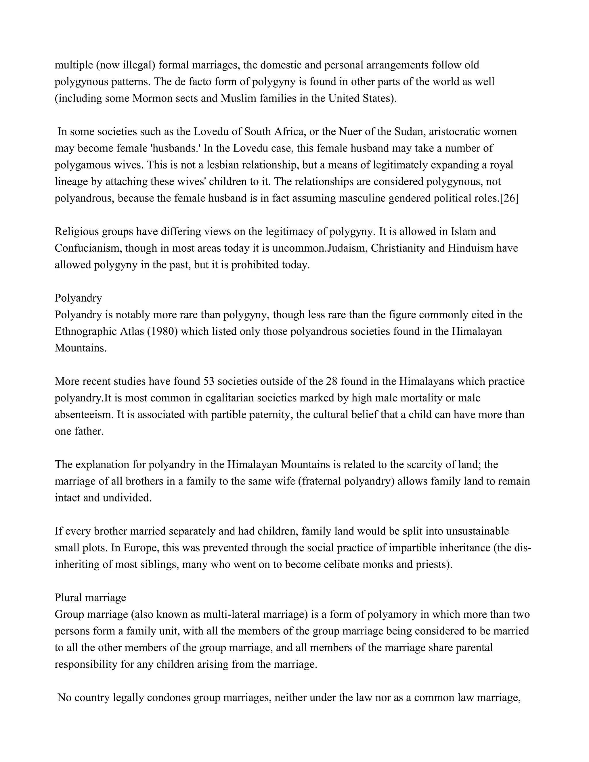 Types of marriage | PDF