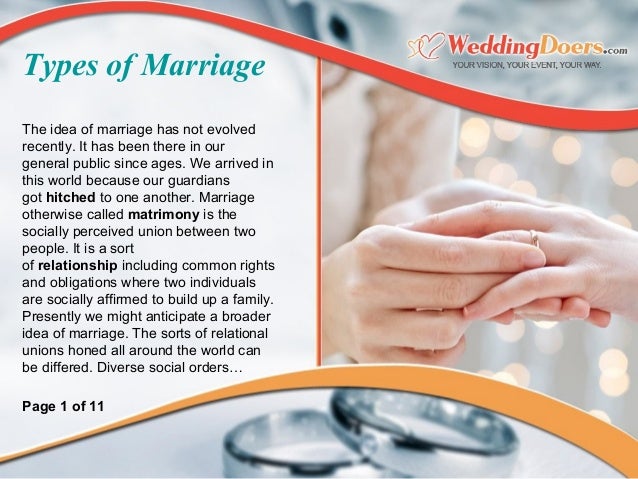 Types of marriage