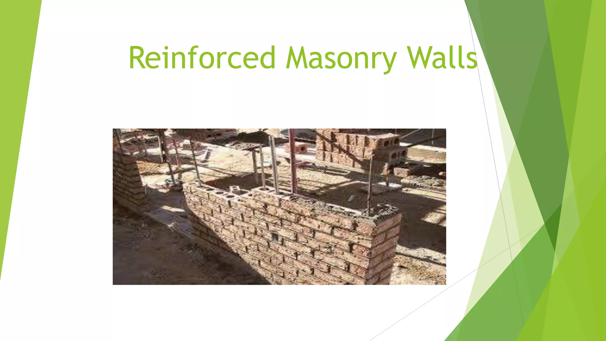 Types of masonry walls | PPTX