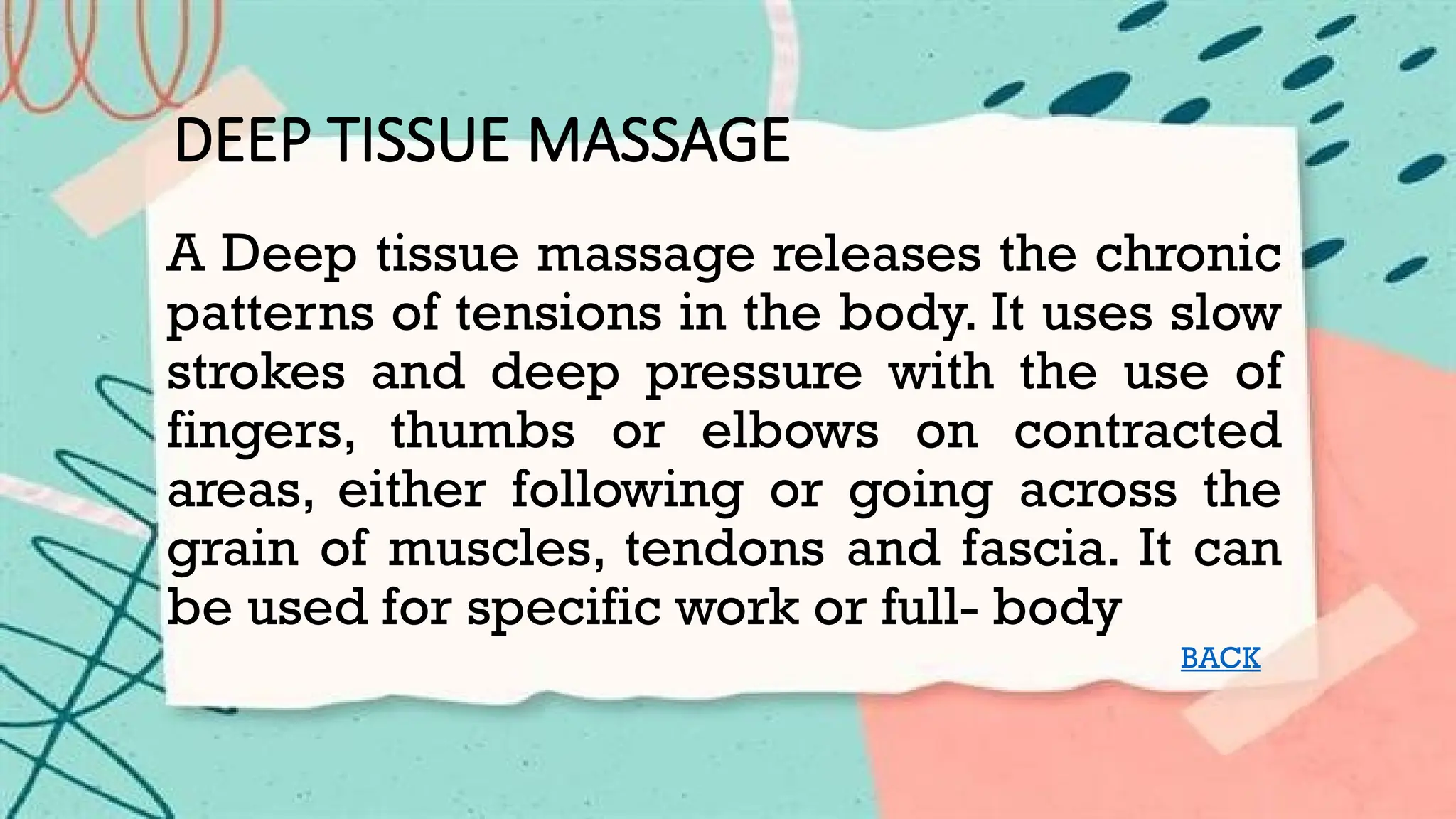 Different types of body massage and different kinds of massage | PPTX