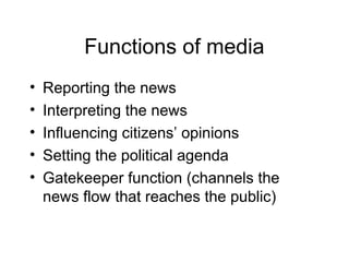 types of mass media.ppt presentation explaining the different types | PPT