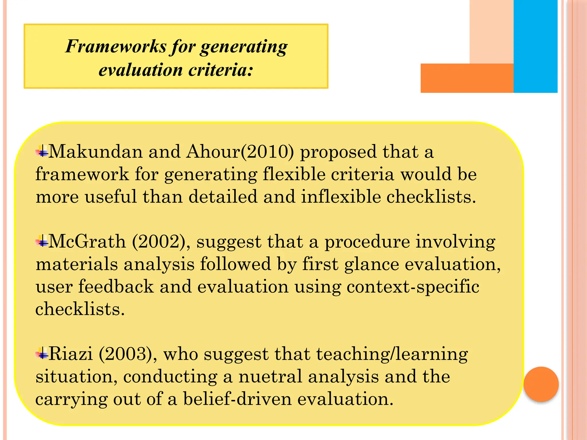 Types of evaluation in English college ........... | PPT