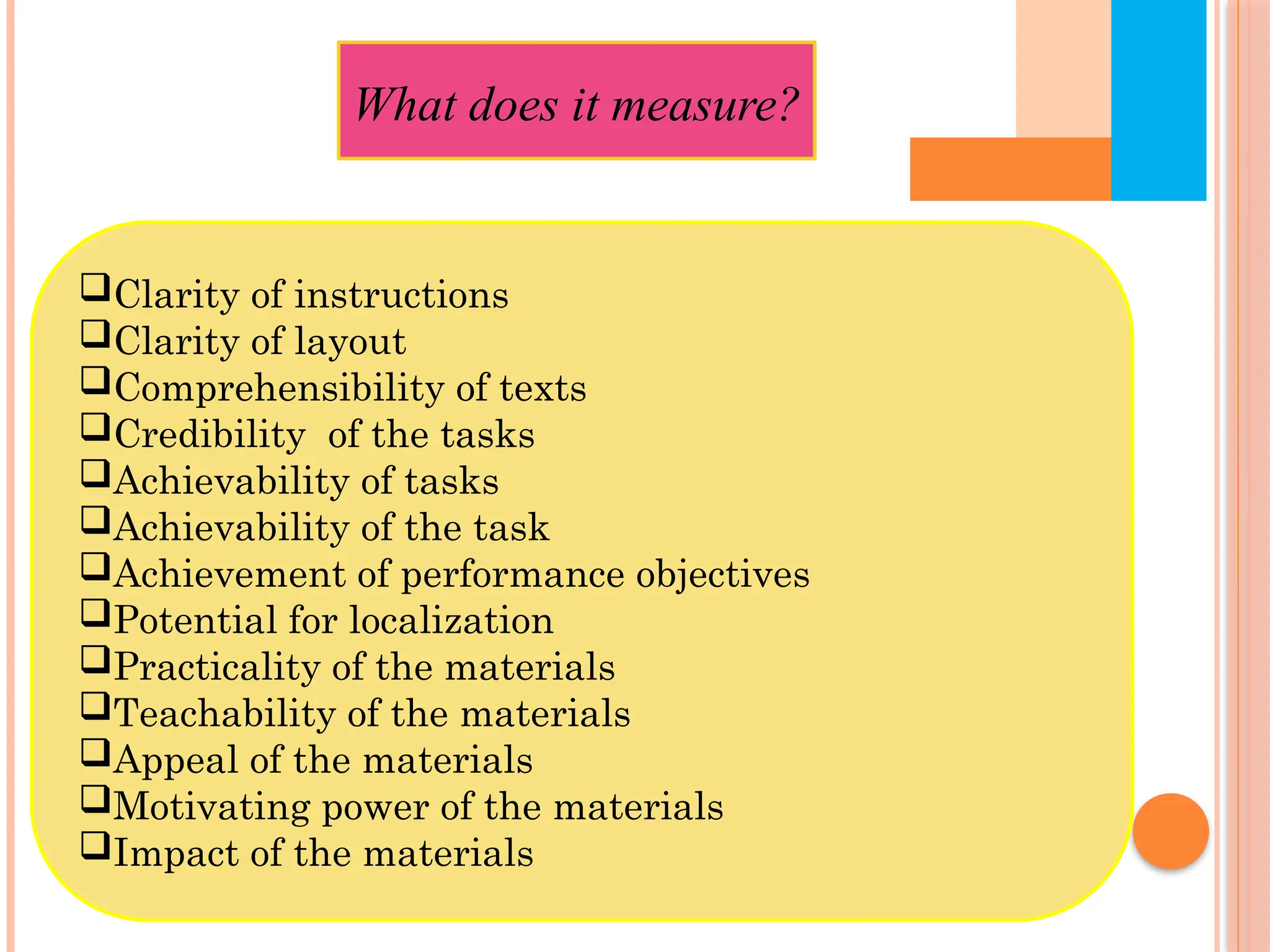 Types of evaluation in English college ........... | PPT