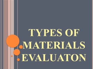 Types of evaluation in English college ........... | PPTX
