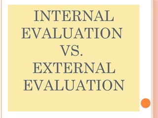 Types of evaluation in English college ........... | PPTX