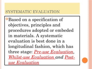 Types of evaluation in English college ........... | PPTX